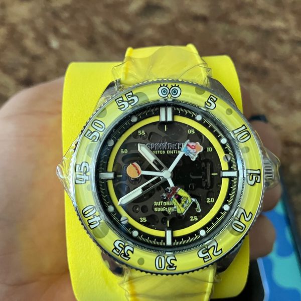 IN HAND Krabby Flipper Spongebob Spinnaker Limited Edition Watch LE 9/ ...