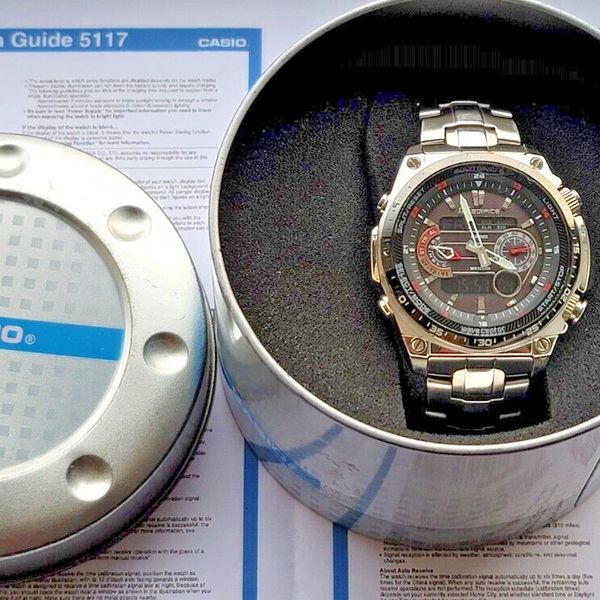 MENS WATCH CASIO EDIFICE ECW-M300E 5117 TOUGH SOLAR MULTIBAND ...