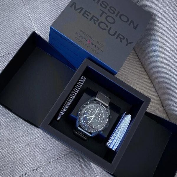 New OMEGA x Swatch MoonSwatch Mission to Mercury Moon Watch -With Box ...