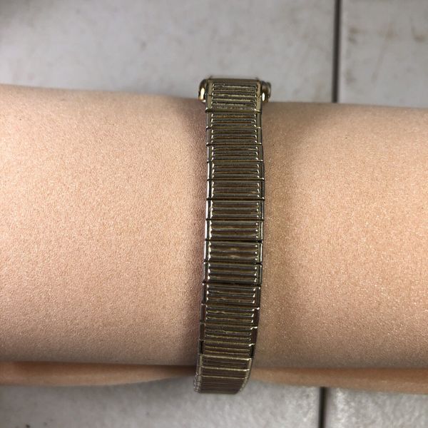 Seiko 2E20-6429 Quartz Dress Watch Gold Bracelet Dial New Bat Works ...
