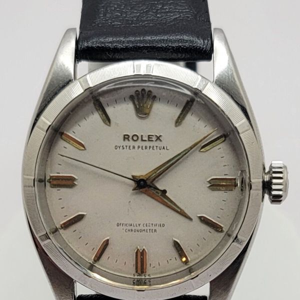 Vintage Rolex Oyster Perpetual 34 mm Steel Automatic Watch 6581 Circa ...