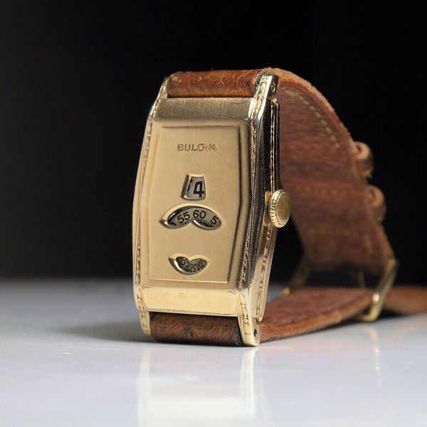 Very Rare 1932 BULOVA JUMP HOUR 13AT ART DECO VINTAGE SWISS DIGITAL ...