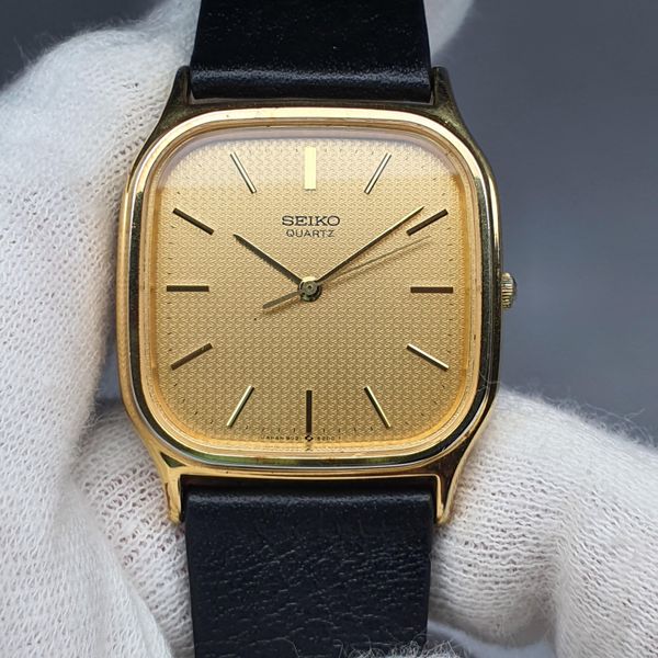 [WTS] Seiko "Chariot" Aug. 1986 Special Textured Gold Dial 9021-5160, Japan Made, New Soft Seiko ...