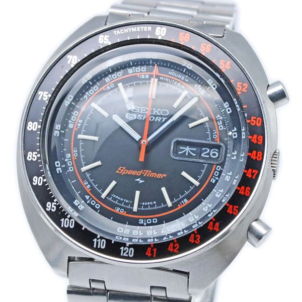 70's SEIKO 5 SPORTS Speed-Timer 7017-6050 Vintage Chronograph Seiko ...