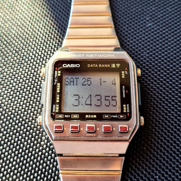 Casio Data Bank Kanji Wrist Network Vintage Digital Men's Watch DKW-100 ...