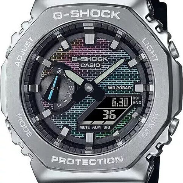 CASIO G-SHOCK GM-2100BRW-1A Rainbow Brick Wall Analog Digital dual display watch | WatchCharts ...