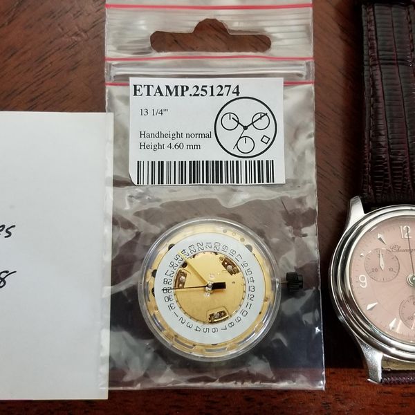 [WTS] Hamilton quartz chronograph - brand new movement installed ...