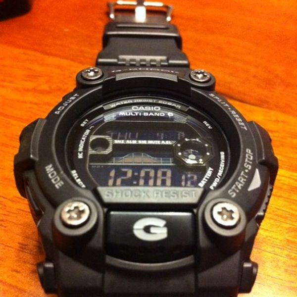 SOLD! Casio G-Shock Rescue GW 7900B-1 Atomic Solar Military Moon/Tide ...
