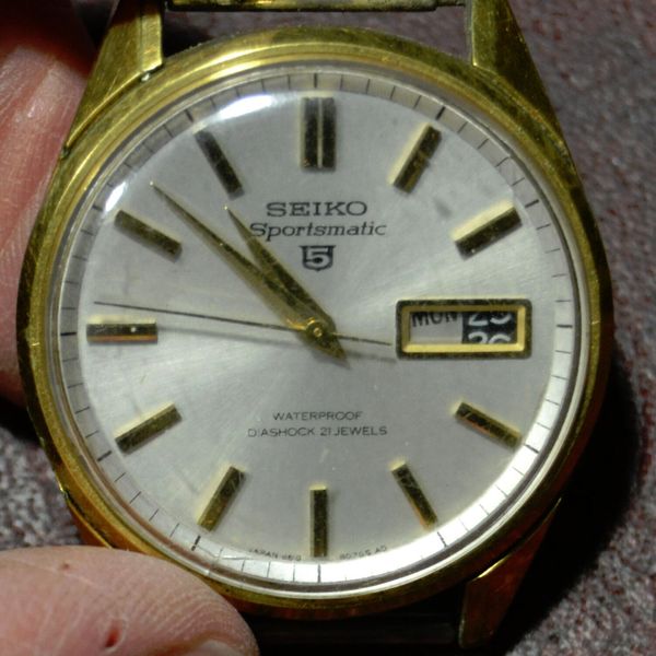 Vintage Seiko 5 Sportsmatic 6619 8070 S AD 8050 Watch Men White DayDate PARTS | WatchCharts ...