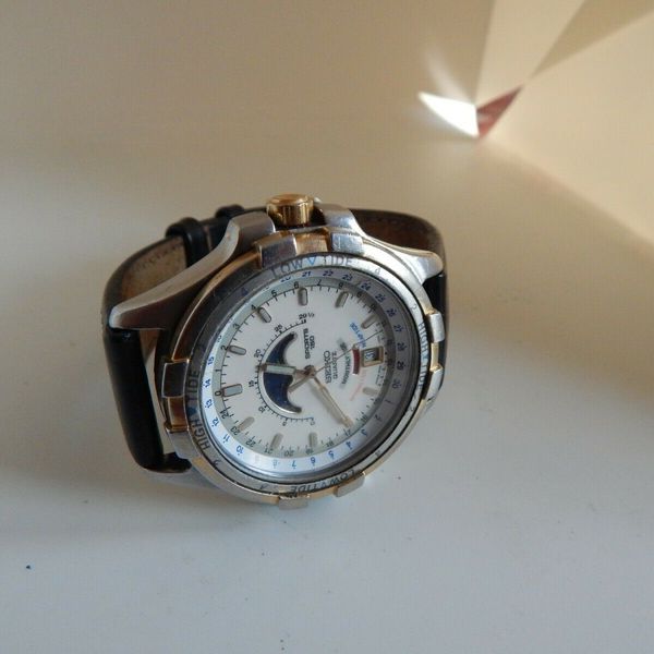 SEIKO VINTAGE GENTS TIDE GRAPH 6F24 QUARTZ WATCH | WatchCharts Marketplace