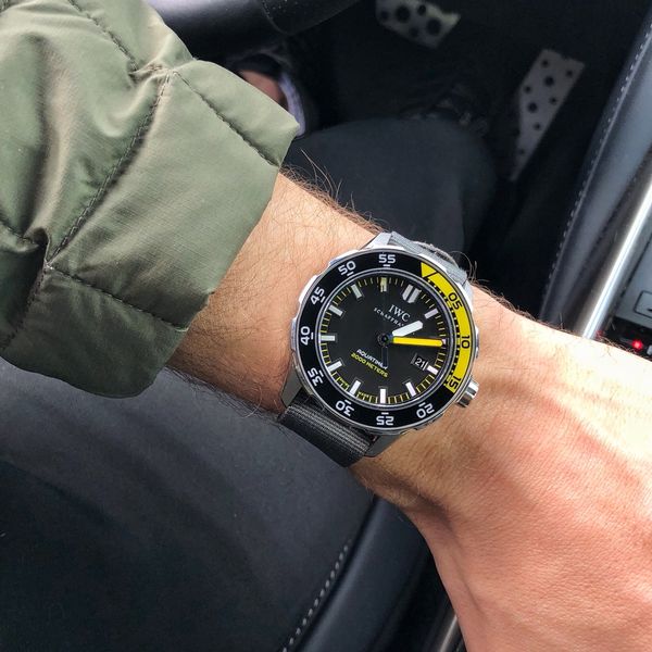 IWC Aquatimer 3568 with spring bar holes | WatchCharts