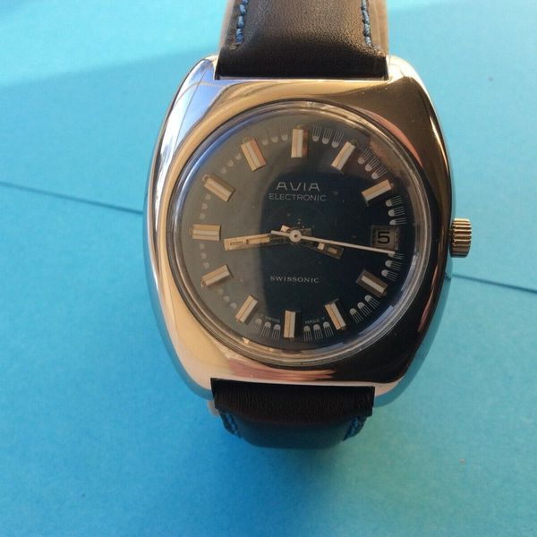 Vintage Avia Swissonic Electronic watch ESA 9154 Swiss made 1970’s ...