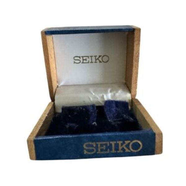 Vintage Wooden Mens Seiko Watch Box | WatchCharts Marketplace