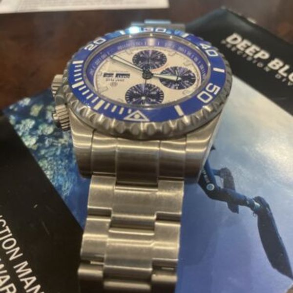 Deep Blue chronograph dive watch 7750 Movement | WatchCharts