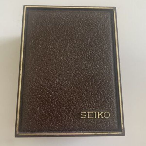 Vintage Seiko watch box - Case Of Watch, No Watch Included Retro Brown ...