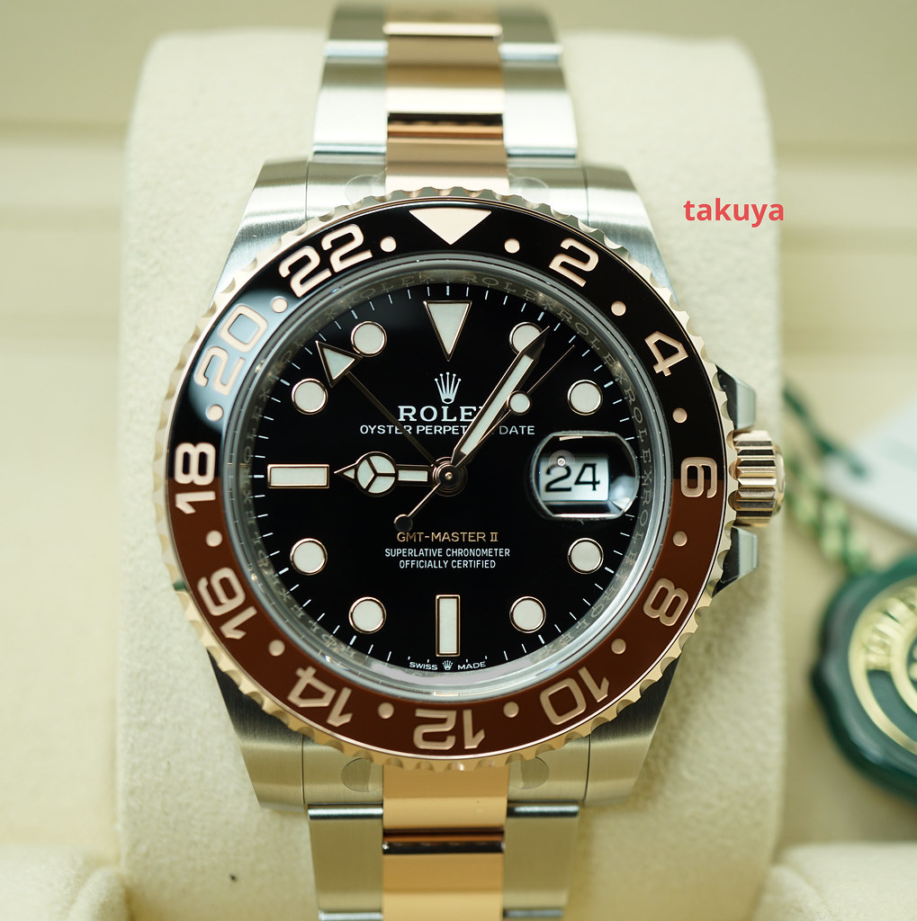 FSOT:BNIB Rolex 126711CHNR GMT MASTER 2 ROSE GOLD STEEL ROOTBEER 2022 FULL SET | WatchCharts ...