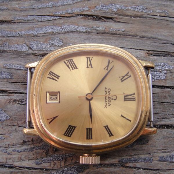 vintage omega automatic men's watch gold plated. works | WatchCharts ...