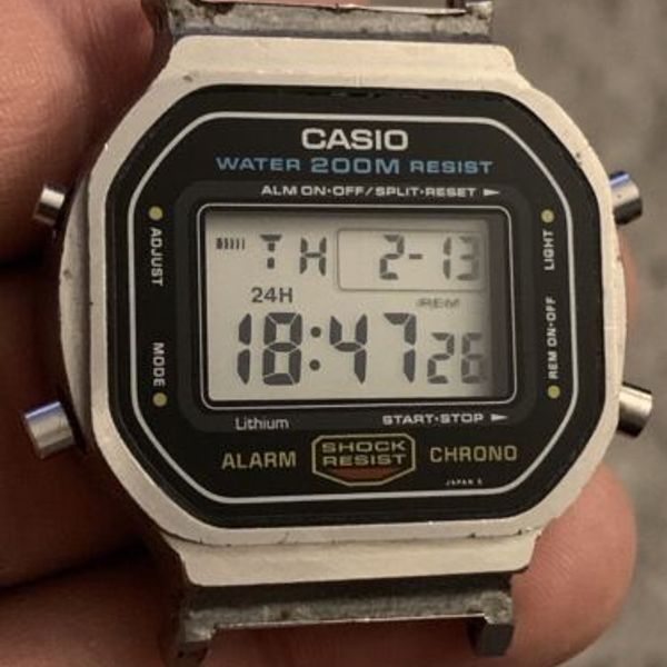 Vintage CASIO Stainless Steel G-Shock Watch 901 DW-5600 Japan H ...