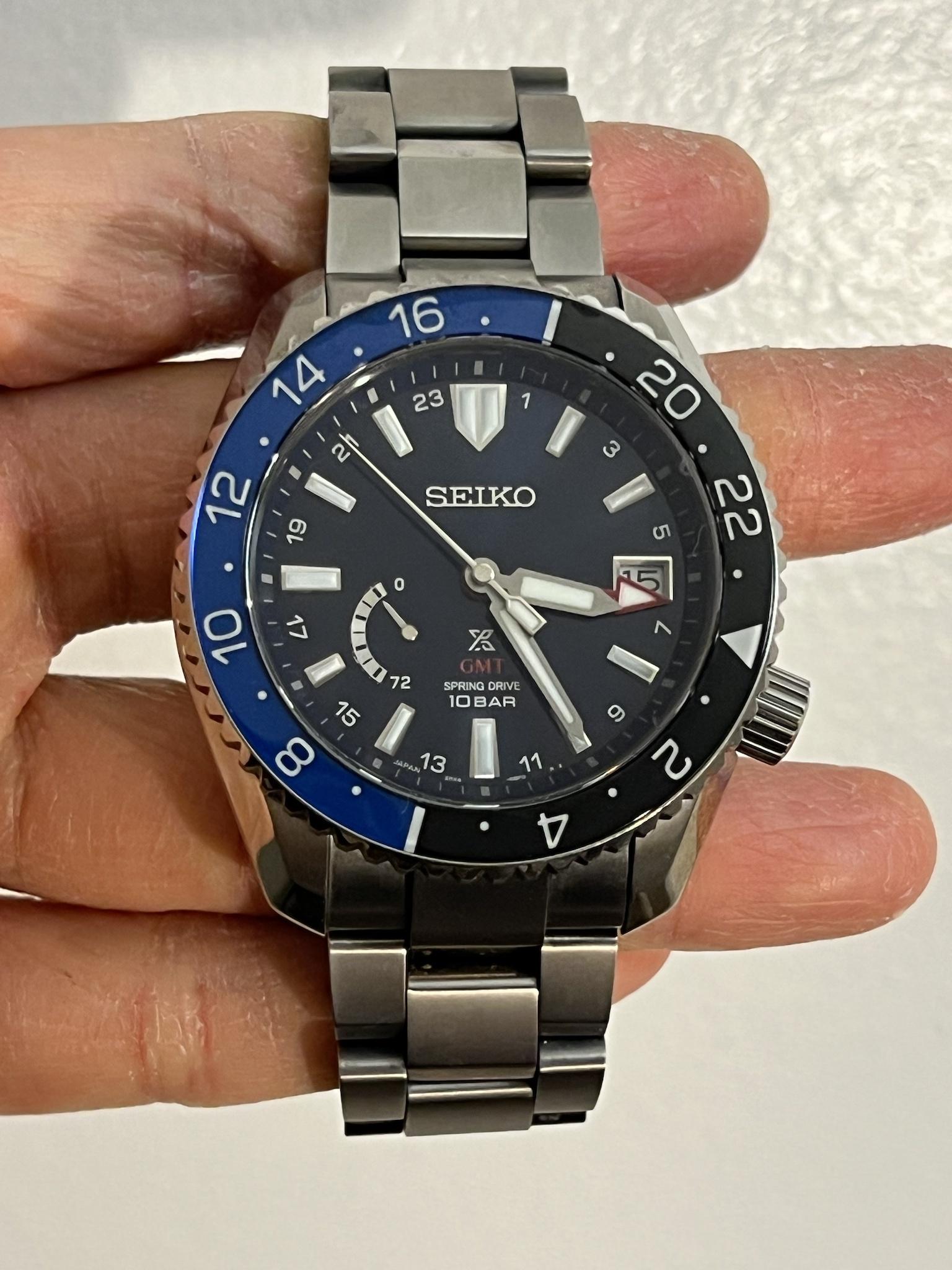 [WTS] Seiko SNR033 Prospex Luxe Spring Drive GMT Batman titanium ...