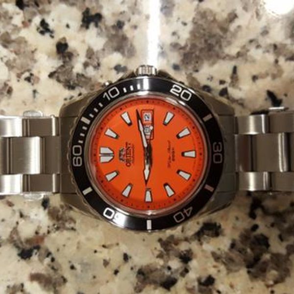 FS ORIENT MAKO CEM75001M ORANGE DIAL - MINT! | WatchCharts Marketplace