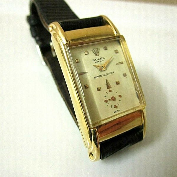 Rare Vintage Rolex Prince 18k Gold. Teardrop Lugs. Runs 45mm x 22mm ...