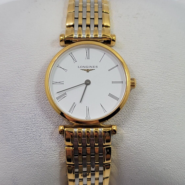 Longines La Grande Classique Quartz Two Tone White Dial Ladies Watch ...