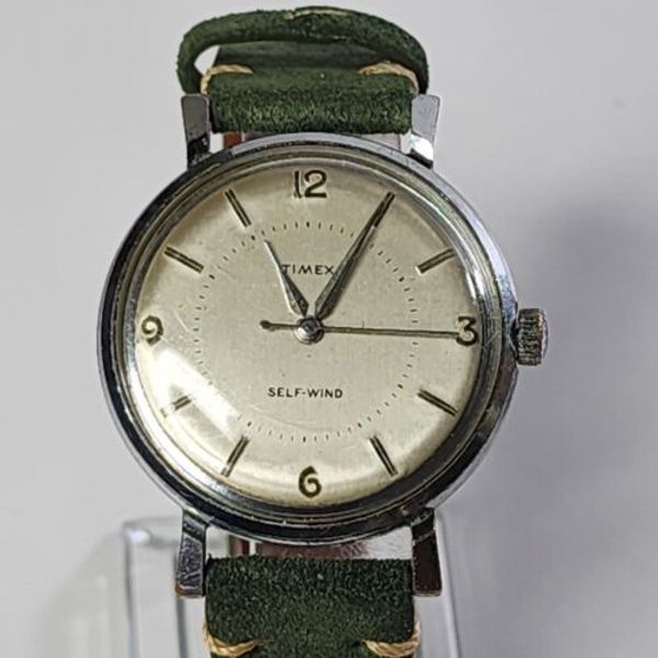 Timex Watch Automatic Self-Wind 36MM Stainless steel Circa 70s 80s ...