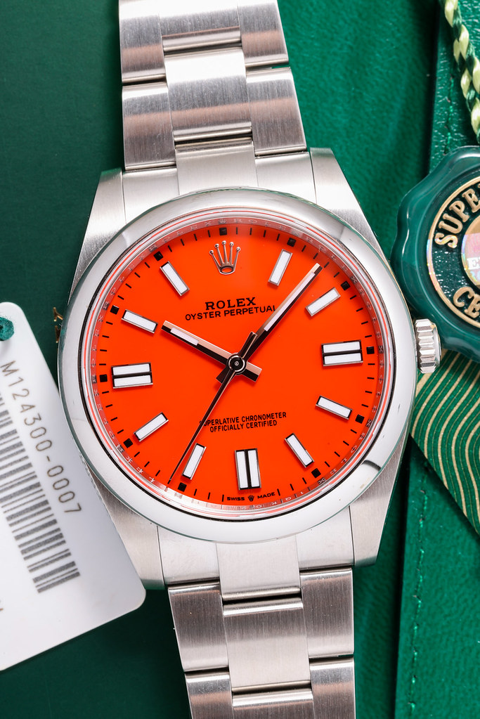 New 2021 Rolex Ref. 124300 OP | Red "Coral" Dial | 41mm | WatchCharts ...