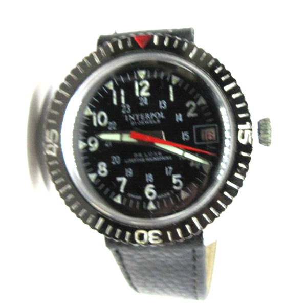Mens Vintage INTERPOL 21.JEWELS DE-LUXE Pilots Swiss Mechanical Watch ...