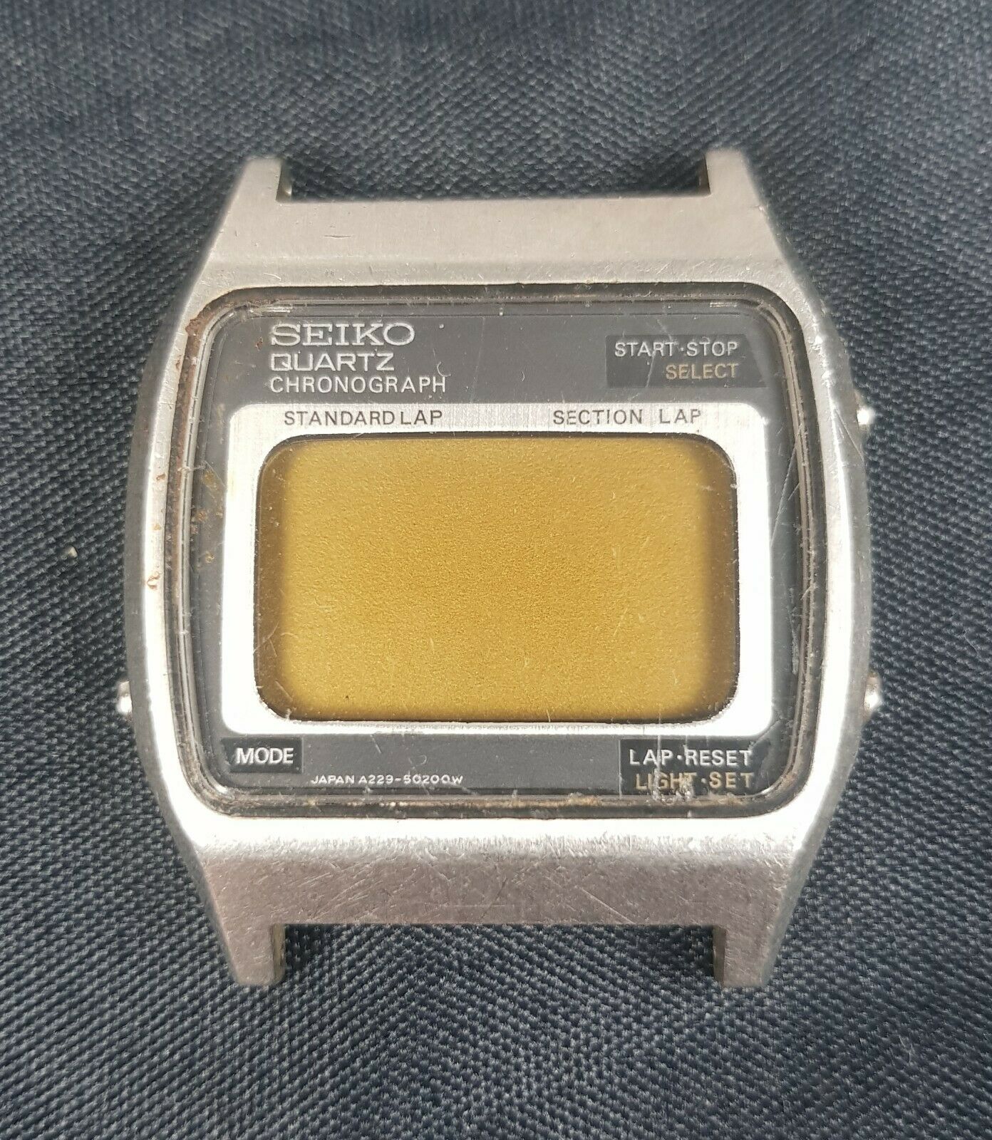 Vintage Seiko Quartz Chronograph A229-5010 Japan Digital Watch parts ...