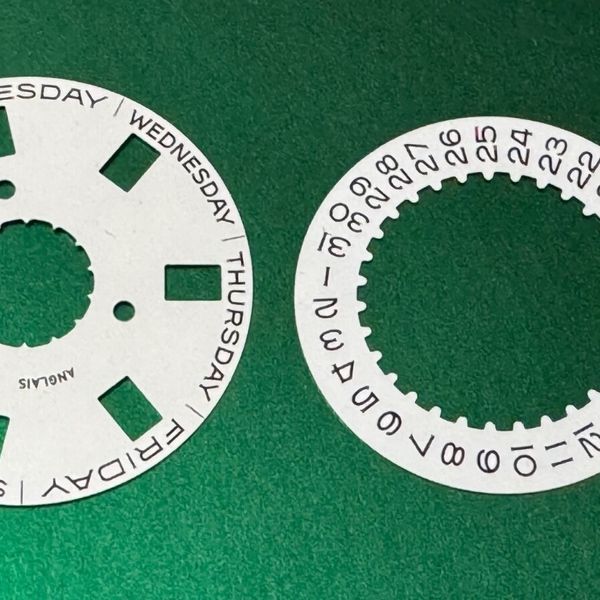 Rolex Calendar disc 3155 Caliber White Day Date Disc Genuine Rolex ...