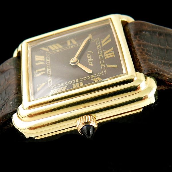 Vintage Ladies Cartier Stepped Tank 17 Jewel Ref 5 512 117 Wrist Watch ...