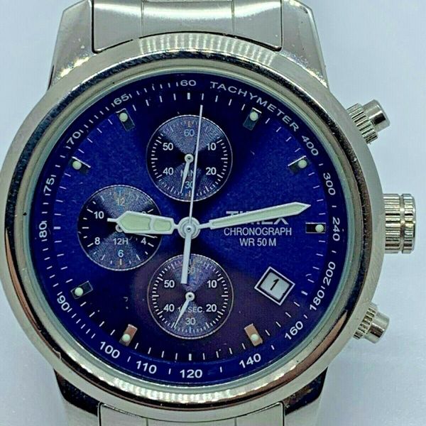 Timex Chronograph SR 927 W Cell Quartz Analog Men's Watch - New battery | WatchCharts Marketplace