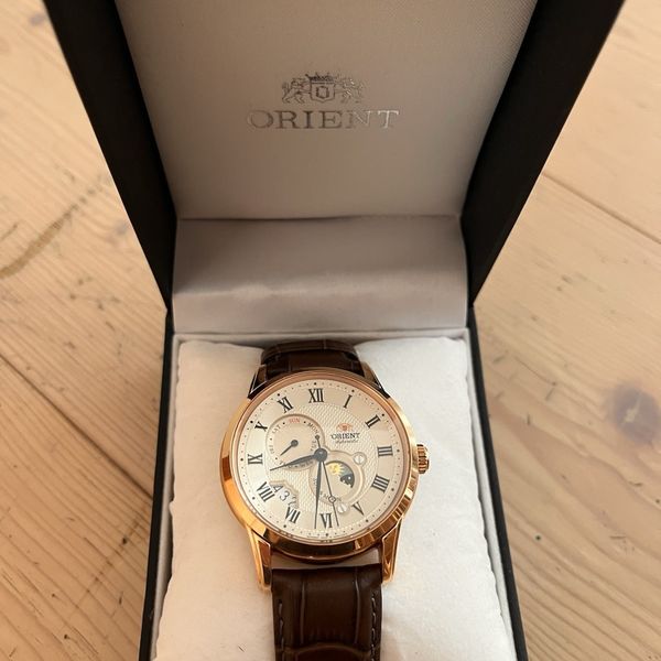 Orient Contemporary Sun and Moon Automatic Dress Watch | WatchCharts ...