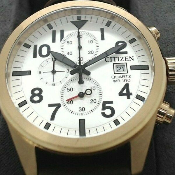Citizen Quartz Chronograph Watch with Stopwatch, 12-hour Totalizer # ...