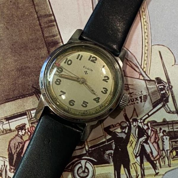 Elgin Military Style Watch - c. 1948 - Caliber 539 - 16 Jewels ...