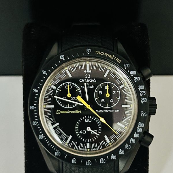 Omega x Swatch Custom Made Moonswatch Based On Omega Dark Side Of The ...