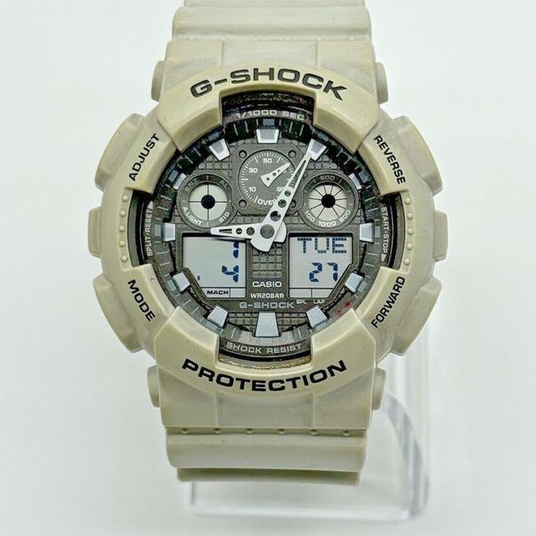 Casio G-Shock GA-100LG Cream Color - New Battery - Original packaging ...