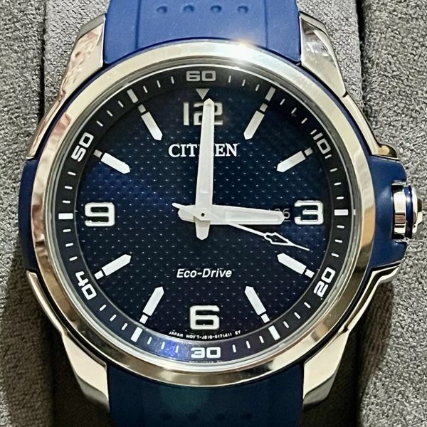Citizen AW1158-05L Cal.J810 Eco Drive Stainless Steel Solar Mens Watch ...