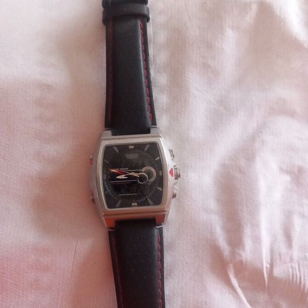 RARE Vintage WATCH Japan efa 120 Casio edifice 4334 Leather Bracelet ...