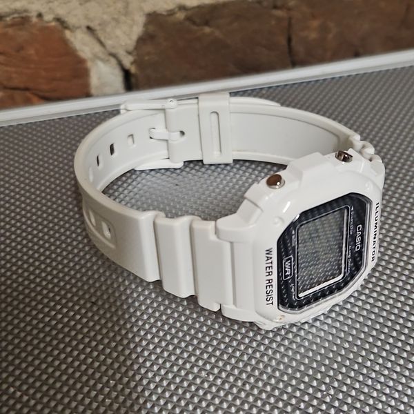 Casio Illuminator Watch Men Digital White Gray Alarm Timer ...