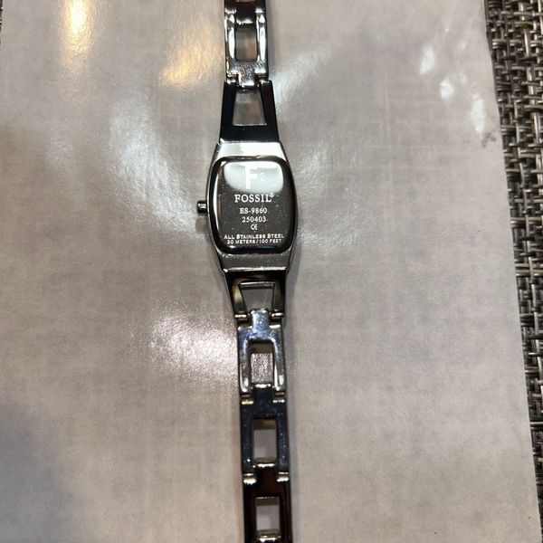 Fossil F2 Watch ES-9860 Womens Purple Dial Quartz Extra Link. Includes ...