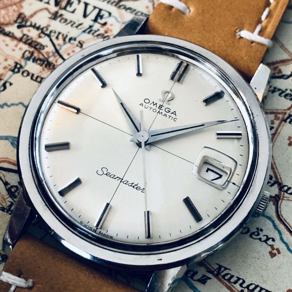 Omega Seamaster Crosshair Steel Mens Vintage 1966 Automatic Calibre 565 ...