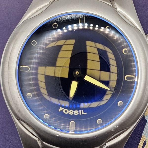 Fossil BIG TIC JR-8096 Mens Watch Working With New Batteries excellent Condition | WatchCharts ...