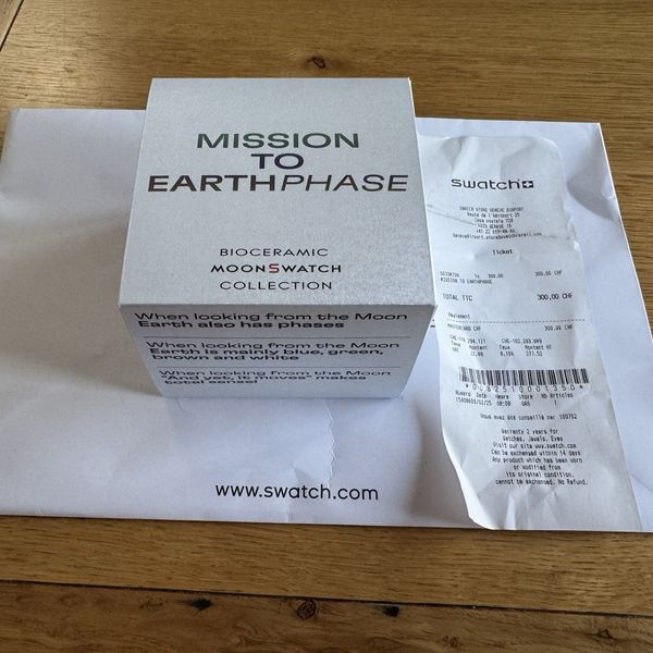 Moonswatch Mission To Earthphase - Brand New - From Geneva Swatch Store ...