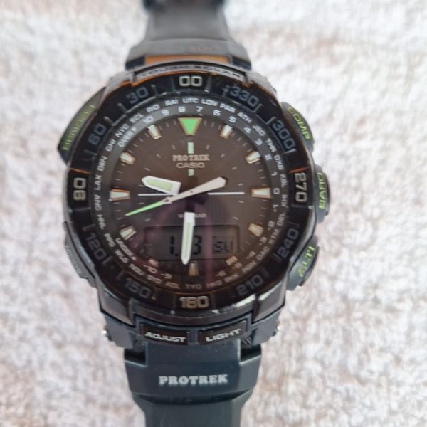 Casio Protrek Tough Solar Triple Sensor Watch PRG-550 Used Works | WatchCharts Marketplace