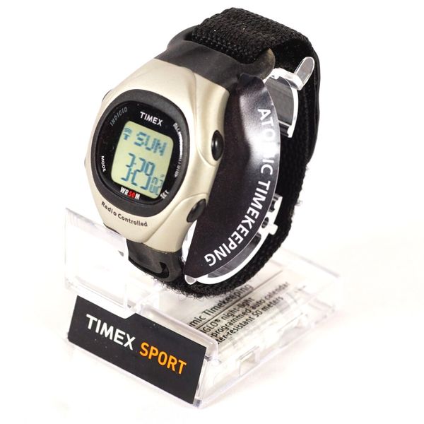 TIMEX Atomic Sports Watch Radio Controlled Men's TIMEX WR50M Digital ...