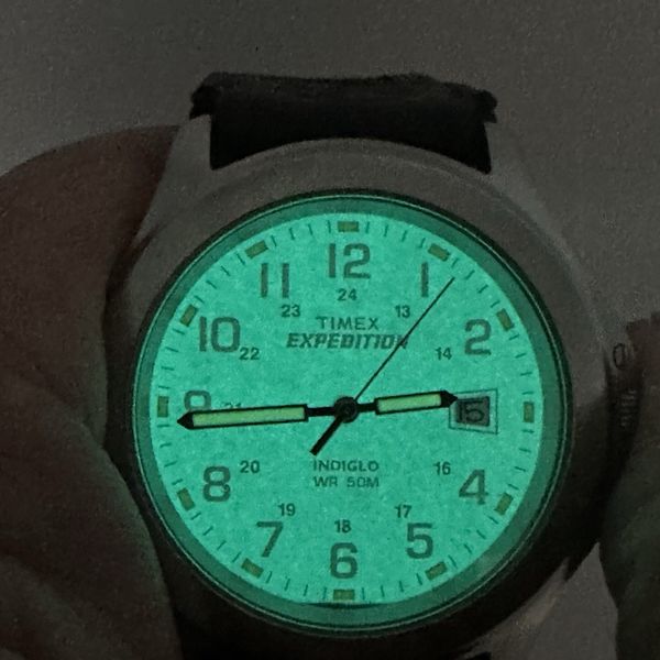 Timex 905 Mens Watch New Battery W6 2012 39MM 8" Expedition Indiglo G22 | WatchCharts Marketplace