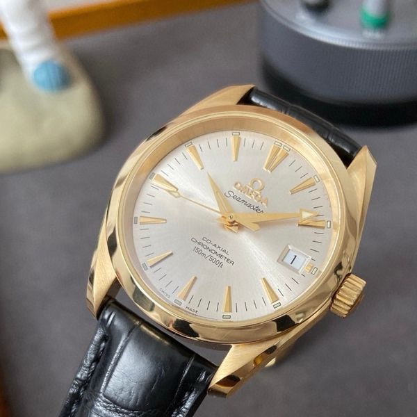 FS:Omega Aqua Terra Co-Axial 18K Yellow Gold Automatic | WatchCharts ...