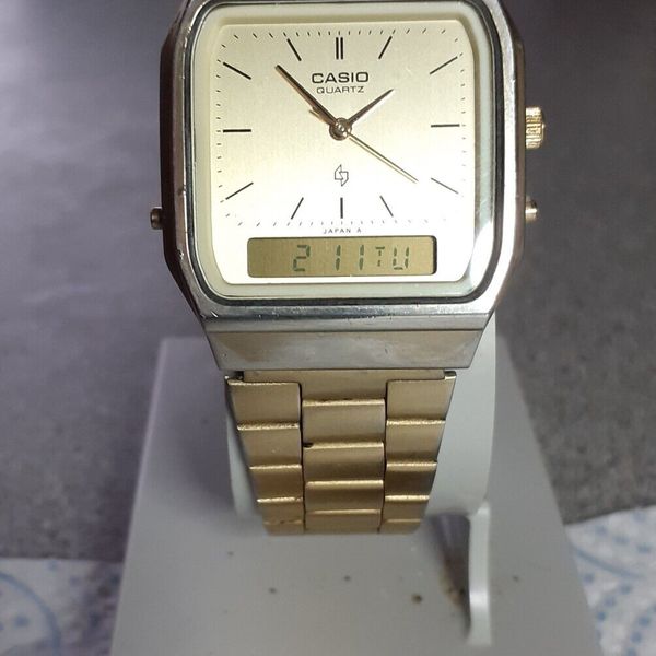 Mens Vintage Casio Watch. Ana-Digi Model AQ-310G | WatchCharts Marketplace